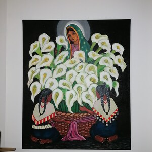 Famous Painting by Diego Rivera Flower Seller and Santa Anita Calla ...