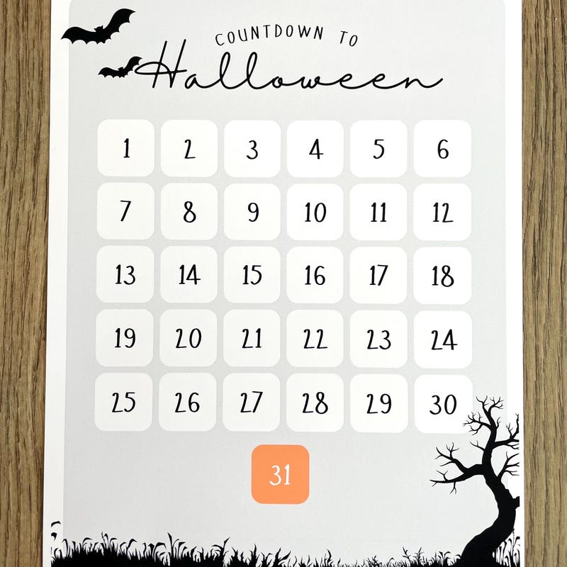 Halloween Countdown - Etsy