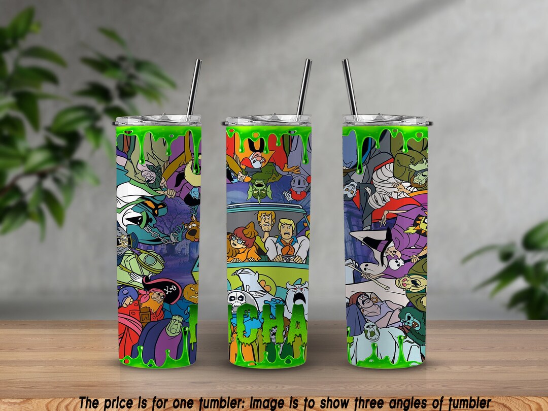 Scooby-doo Personalized Tumbler, 70 and 80's Cartoon, Custom Names and ...