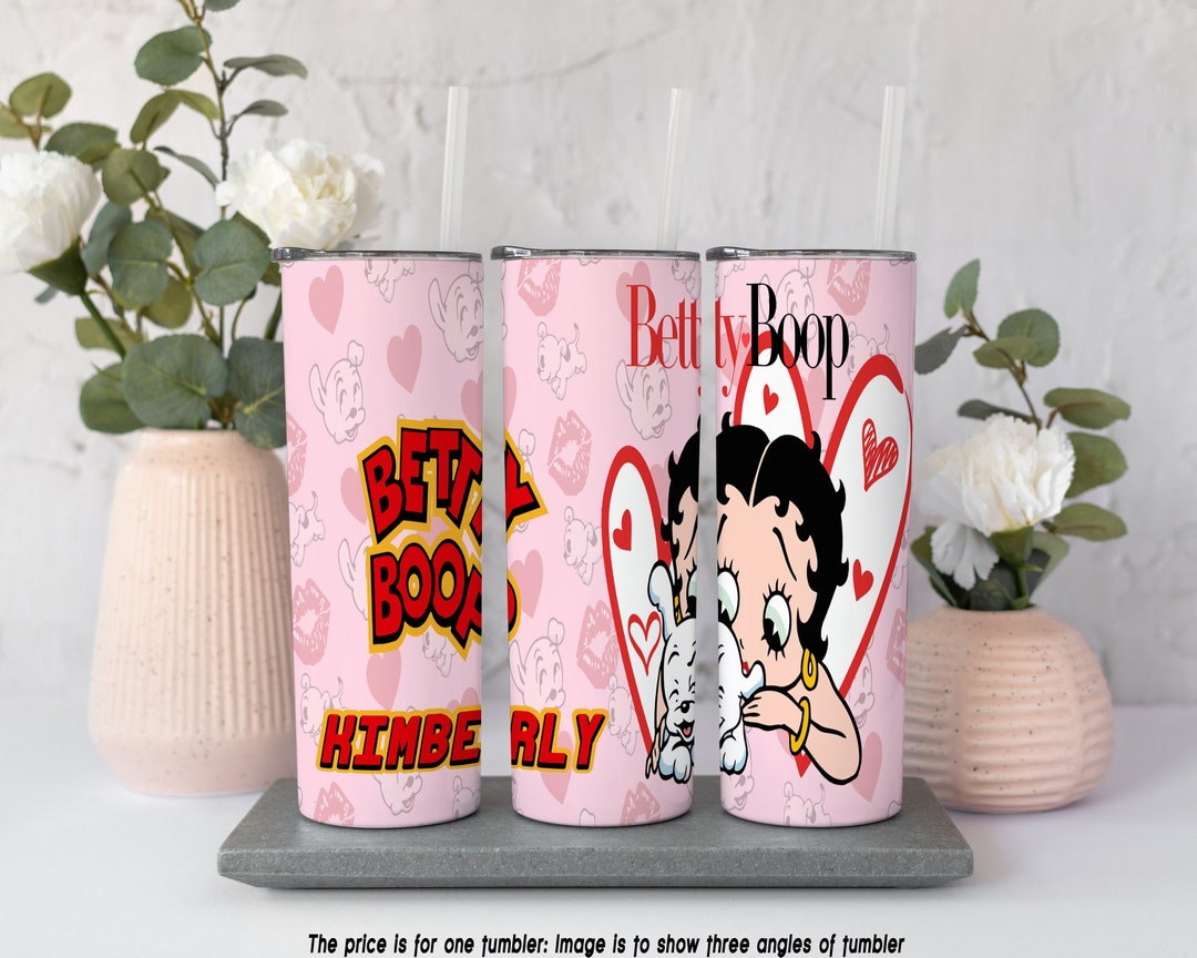 Betty Boop Puppy Tv/cartoons Personalized Tumbler, Anime , Customer ...