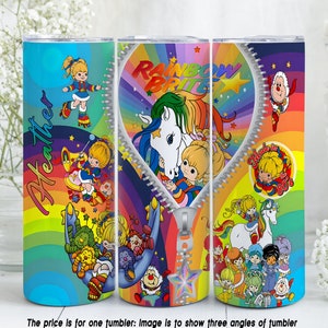 Rainbow Brite and Friends Inspired Tumbler - Handmade Cup for Fans of ...