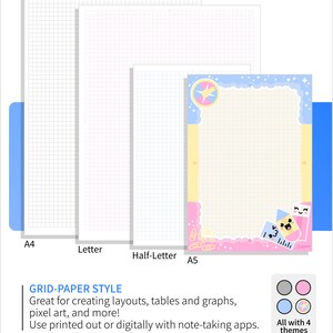 Cute Essential Grids – Grid Paper, Dot Paper, Lined Paper, Graph Paper ...