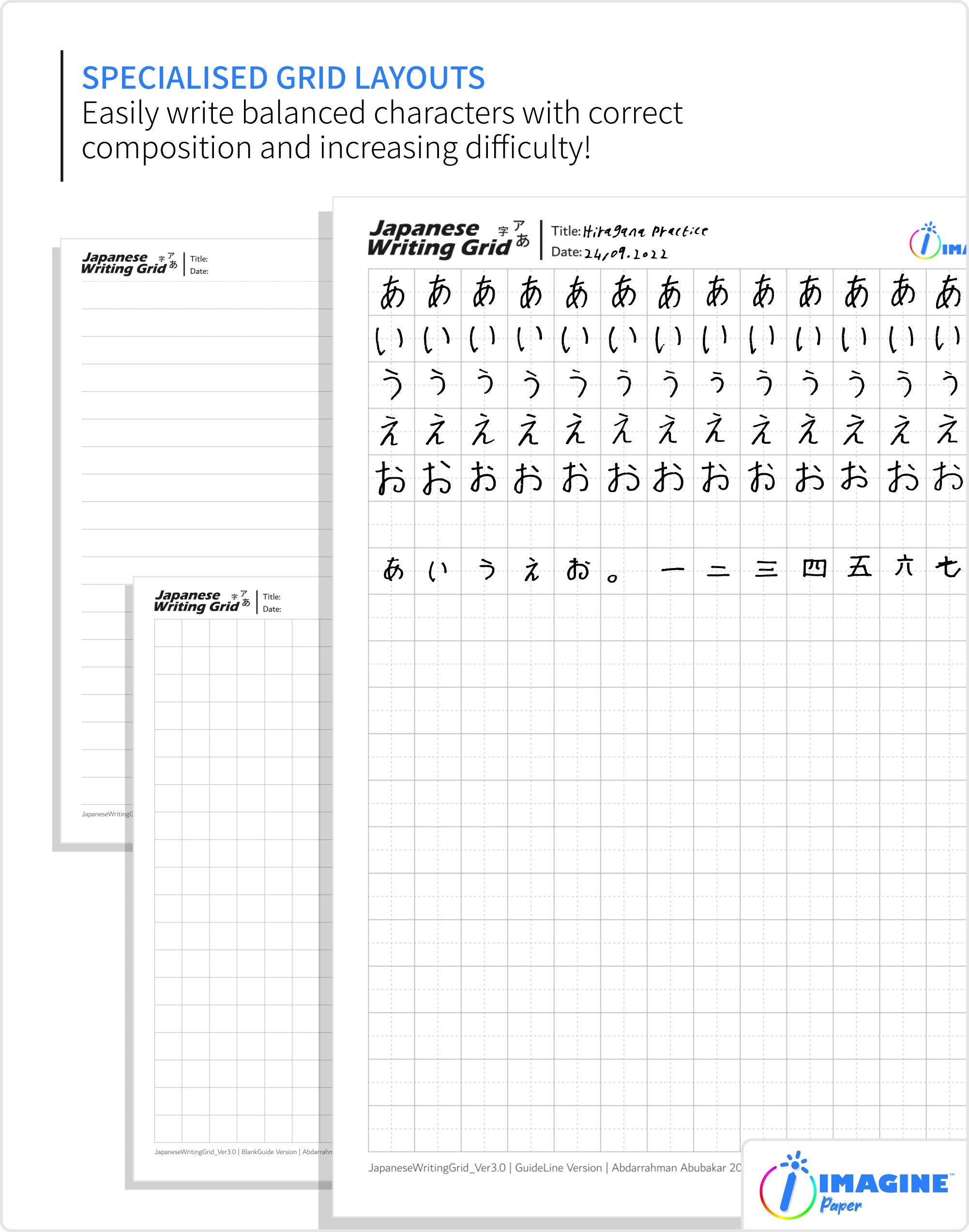 Japanese Writing Grid – Practice Kanji, Hiragana, Katakana, and ...
