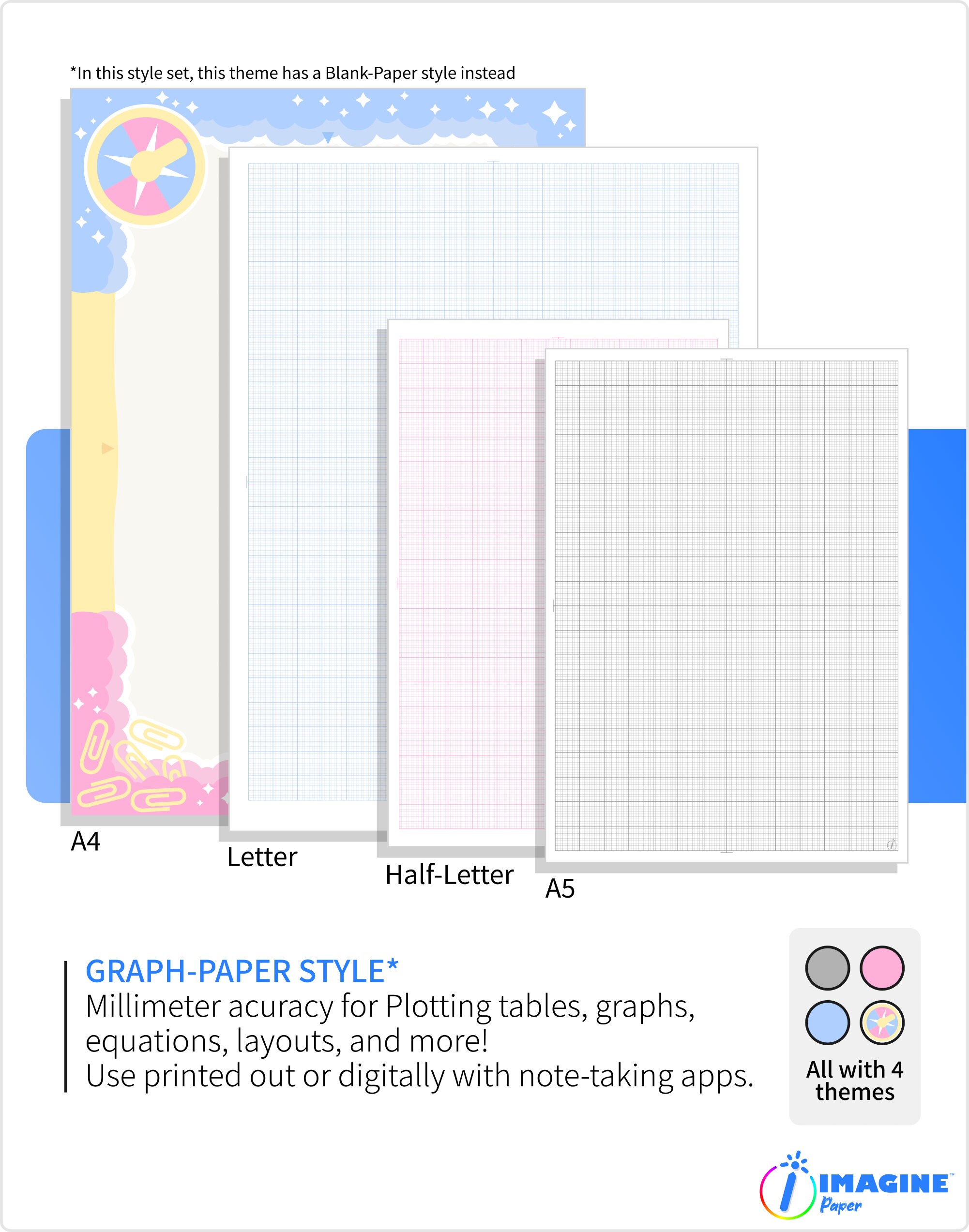 Cute Essential Grids – Grid Paper, Dot Paper, Lined Paper, Graph Paper ...