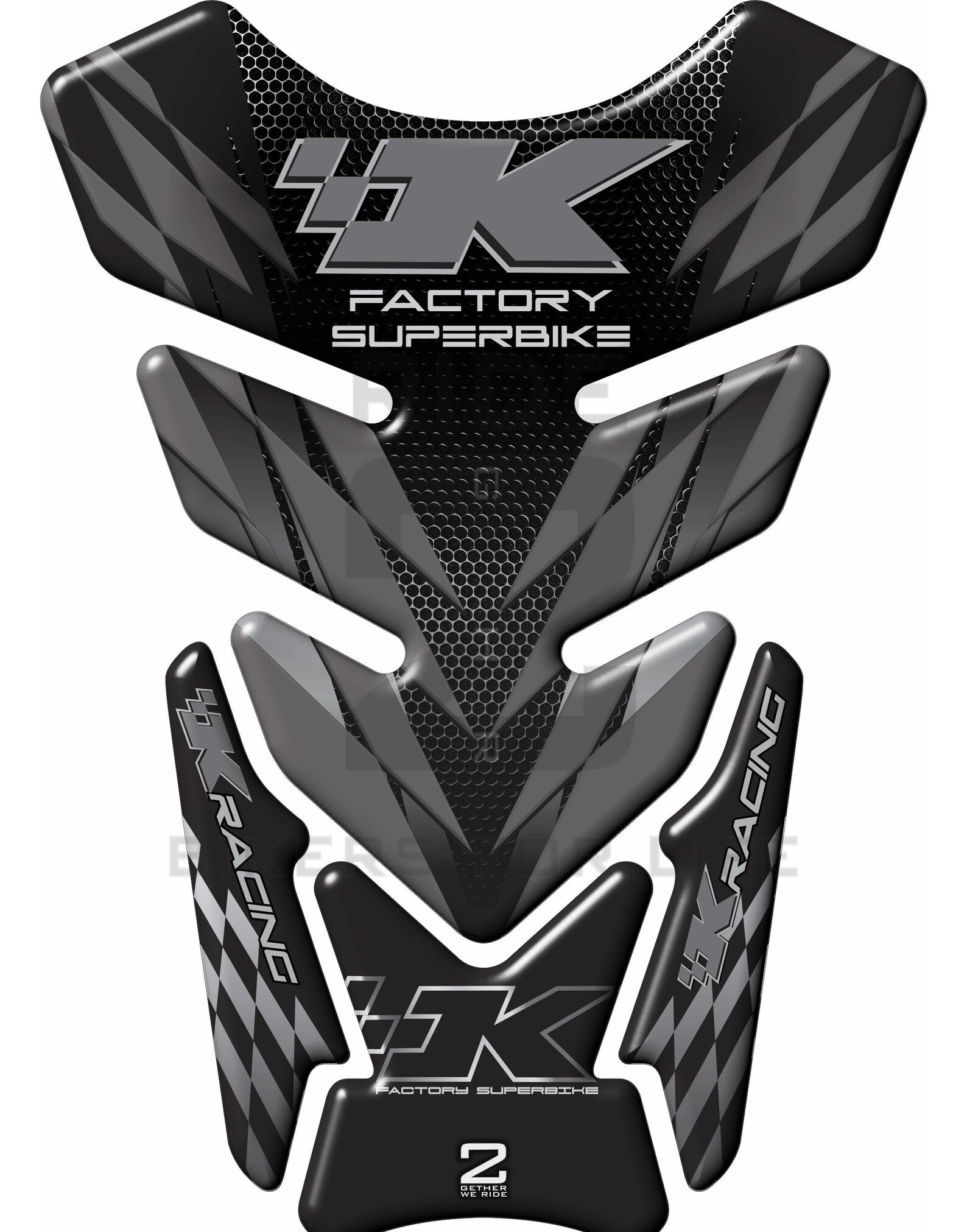 Kawasaki Factory Super Bike Tank Pad Protector 2006 2022. K Racing ...