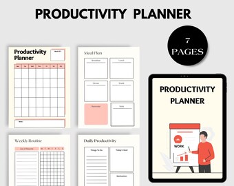 Productivity Planner Habit Tracker to Do List Mood Tracker Google ...