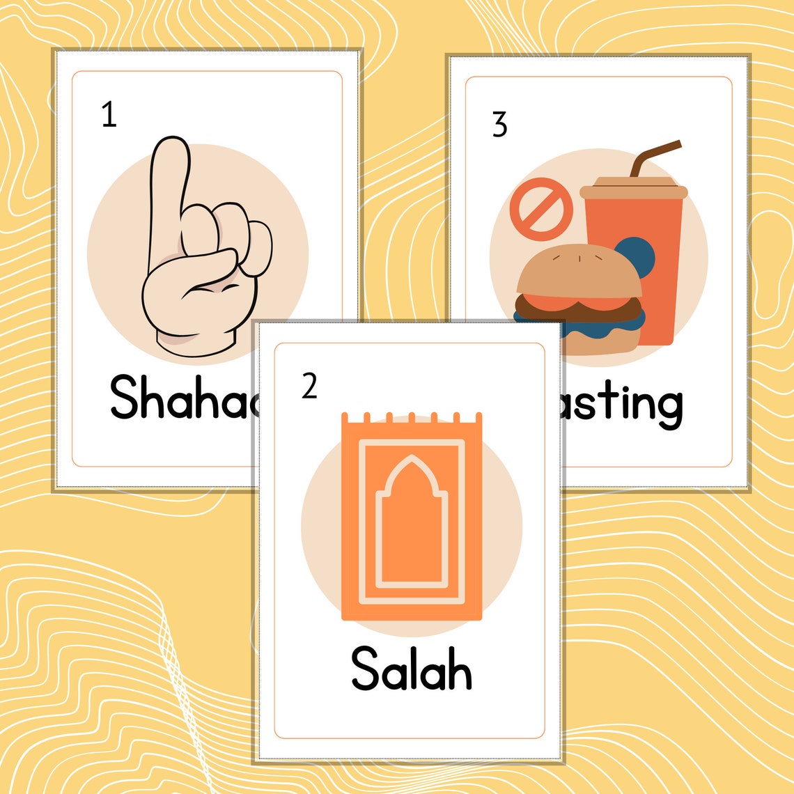 5 Pillars of Islam Islamic Flashcards & Lesson Ideas for Muslims ...