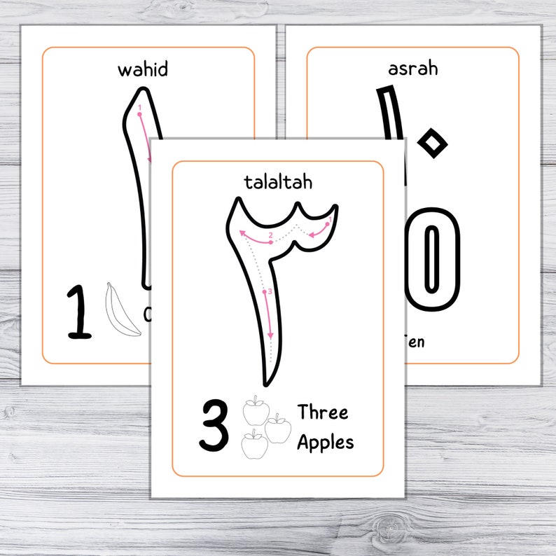 Arabic Numbers Activity Sheet Pack 1-10 Arabic Number Learning Work ...