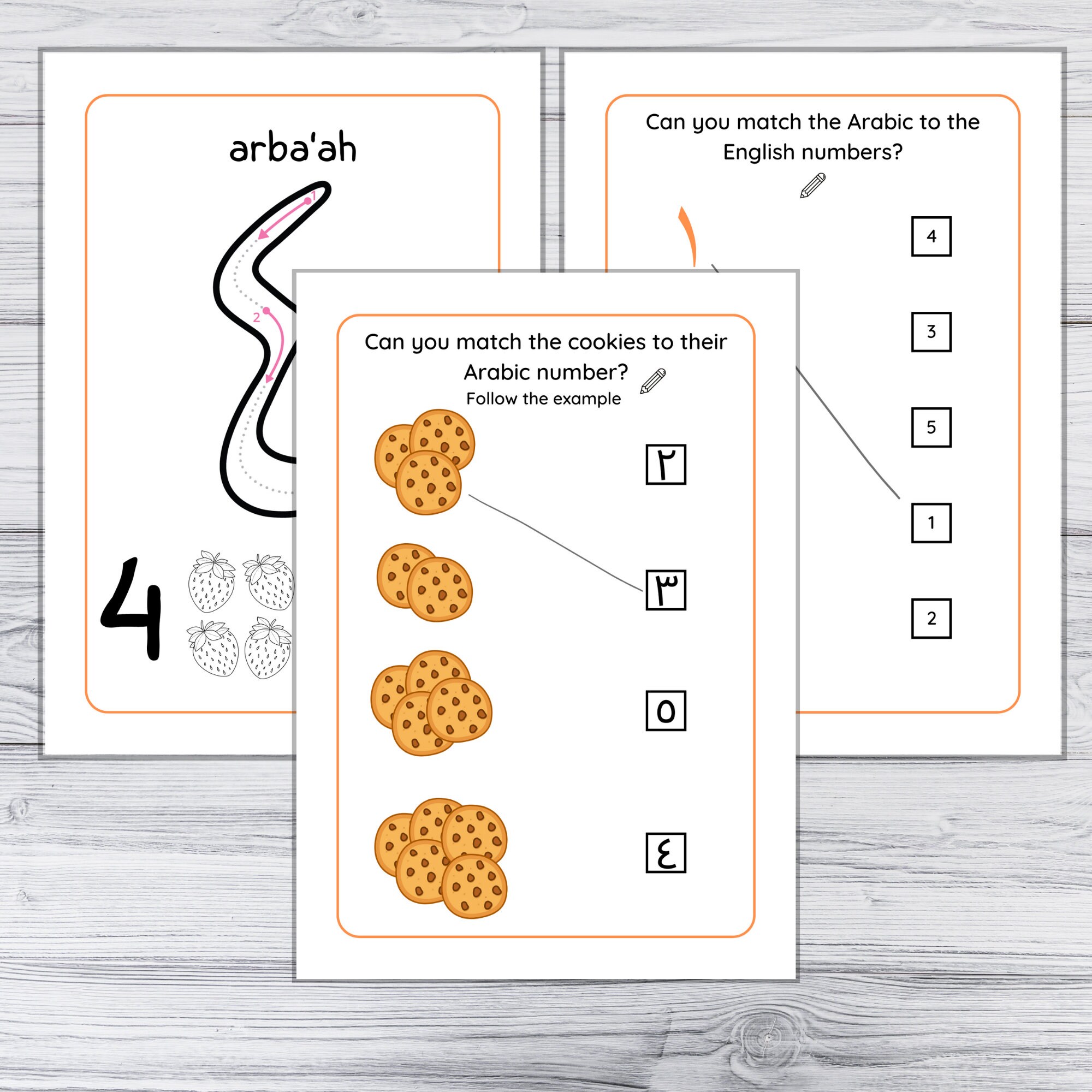 Arabic Numbers Activity Sheet Pack 1-10 Arabic Number Learning Work ...