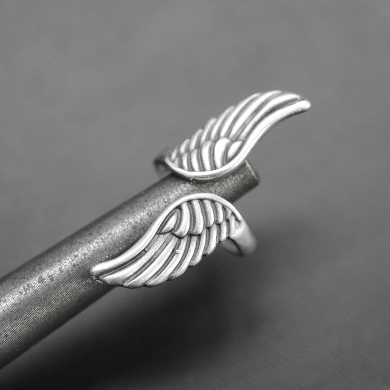 Silver Wing Ring Angel Wings Jewelry Angel Ring Guardian - Etsy