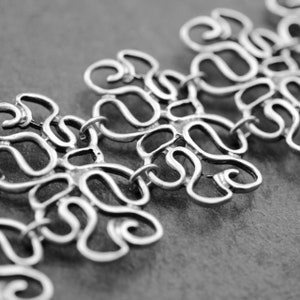 Silver Filigree Adjustable Bracelet, Handmade Bracelet, Large Bracelet, Authantic Bracelet, Boho ...