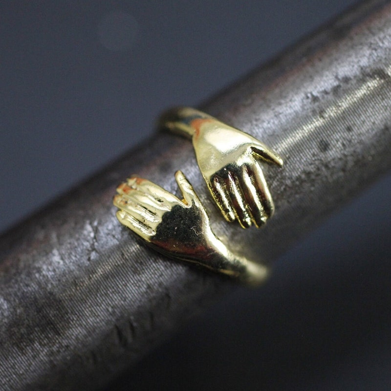 Hug Ring Gold - Etsy