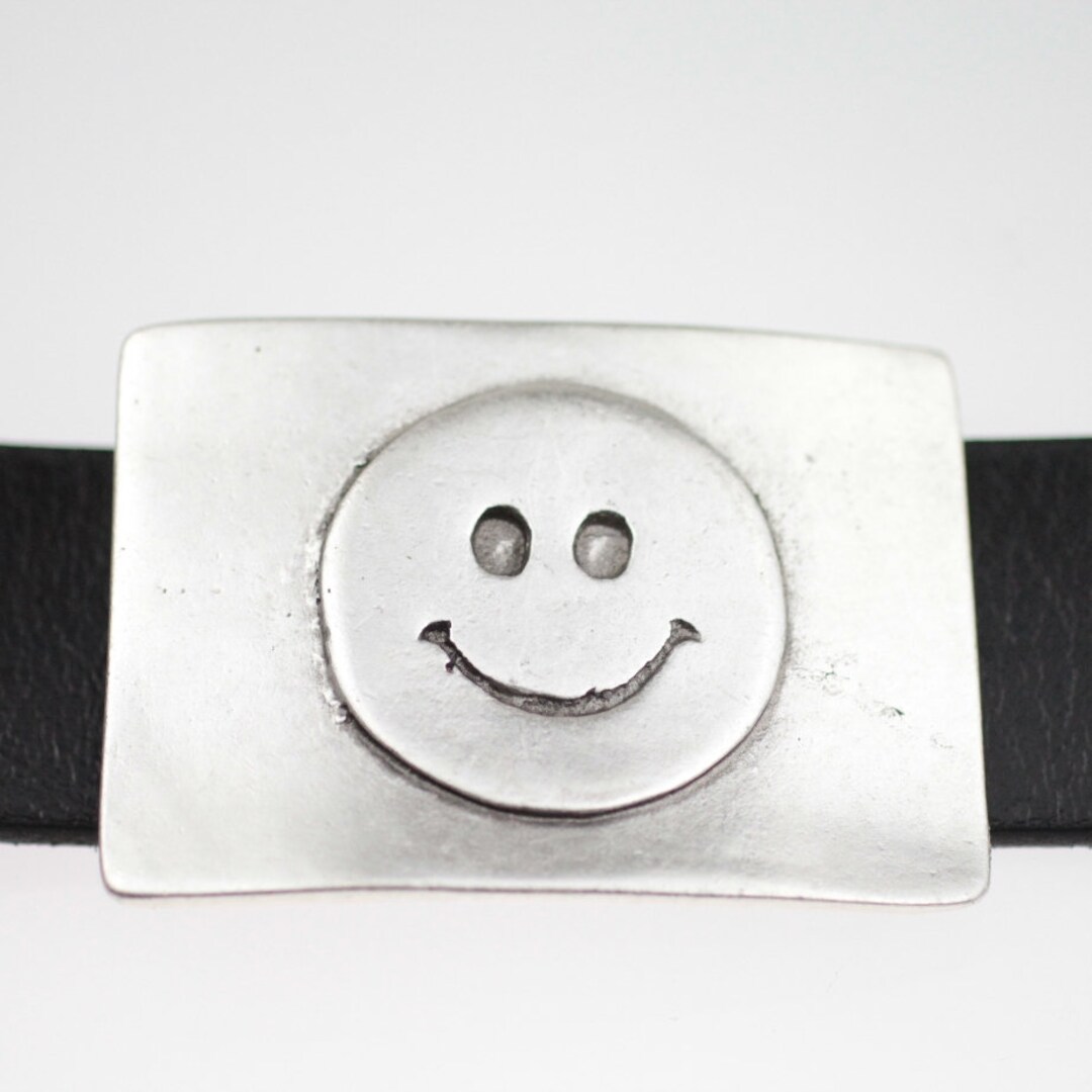 Happy Face Belt Buckle Emoji Belt Buckle Boho Buckle Hippie - Etsy
