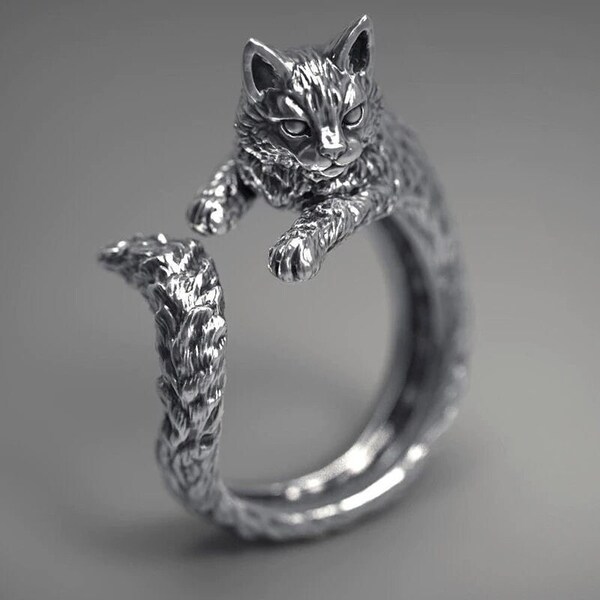 Adjustable Cat Ring - Etsy