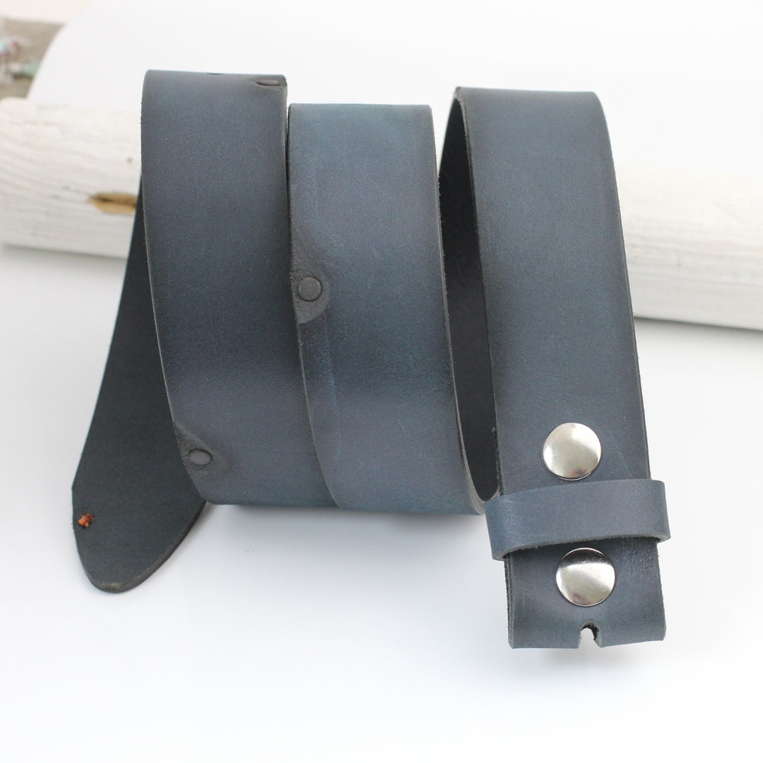 Navy Blue Leather Belt, Genuine Leather, Full Grain Leather, Custom ...
