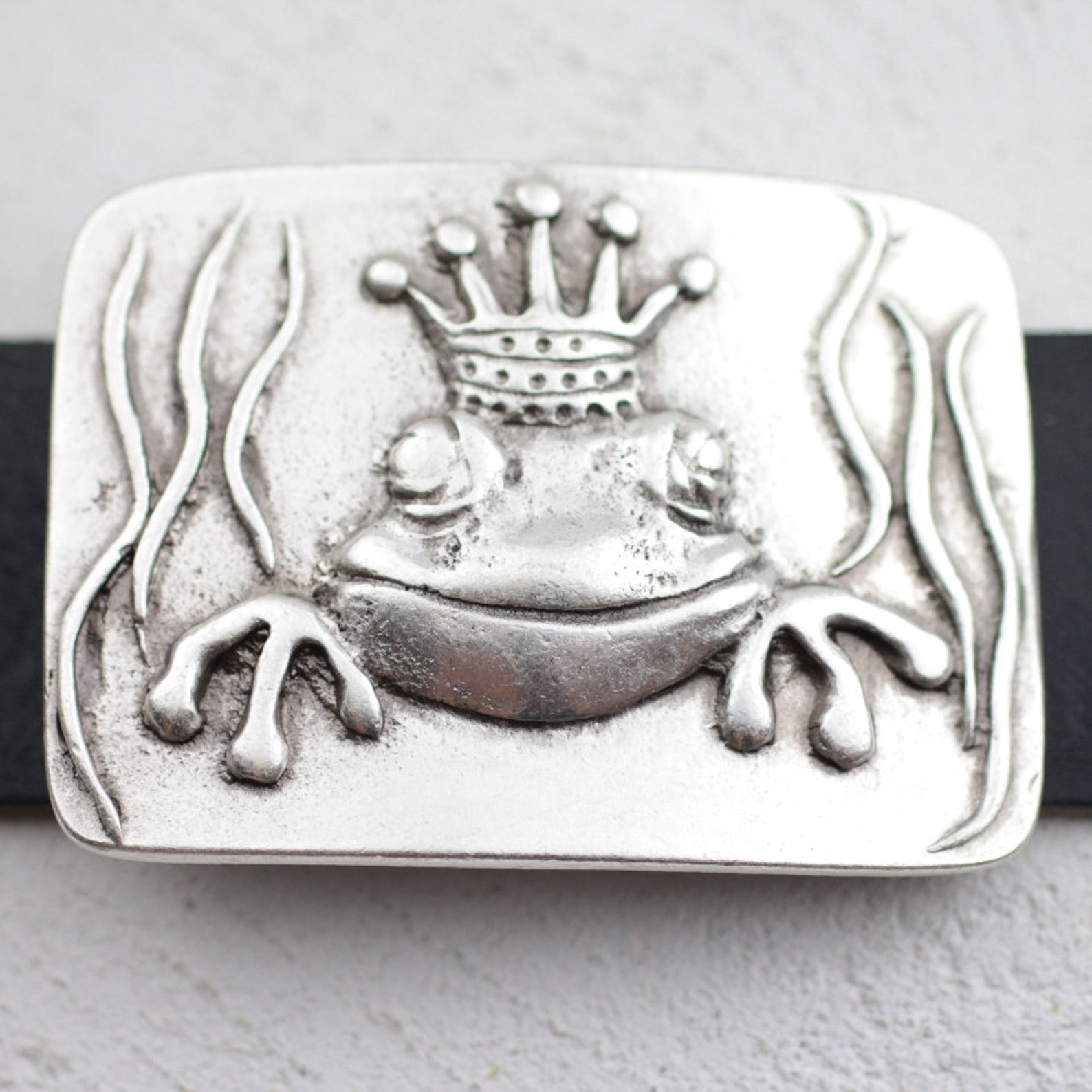 Frog Prince Belt Buckle Animal Buckle Silver Belt Buckle - Etsy