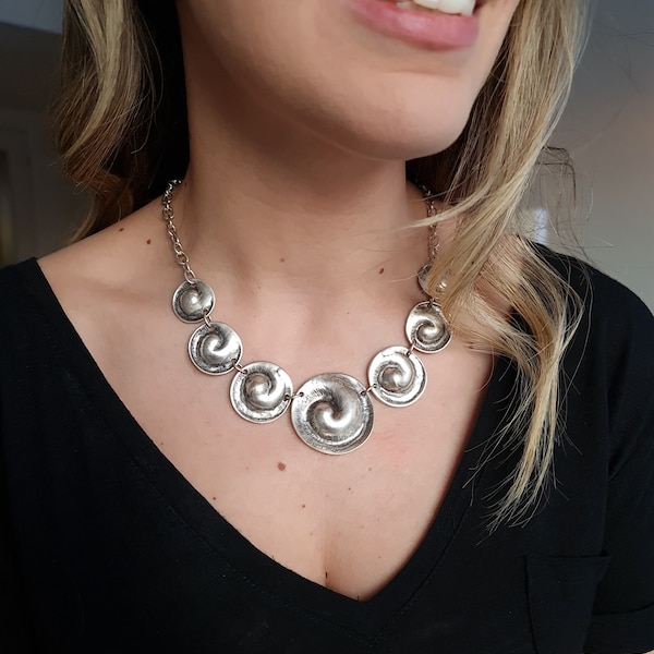 Spiral Necklace - Etsy