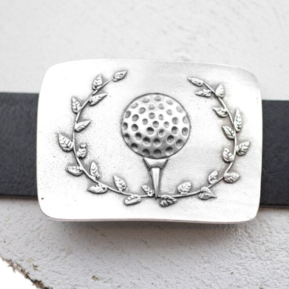 Golf Ball Belt Buckle, Rectangle Buckle, Metal Belt B… - Gem