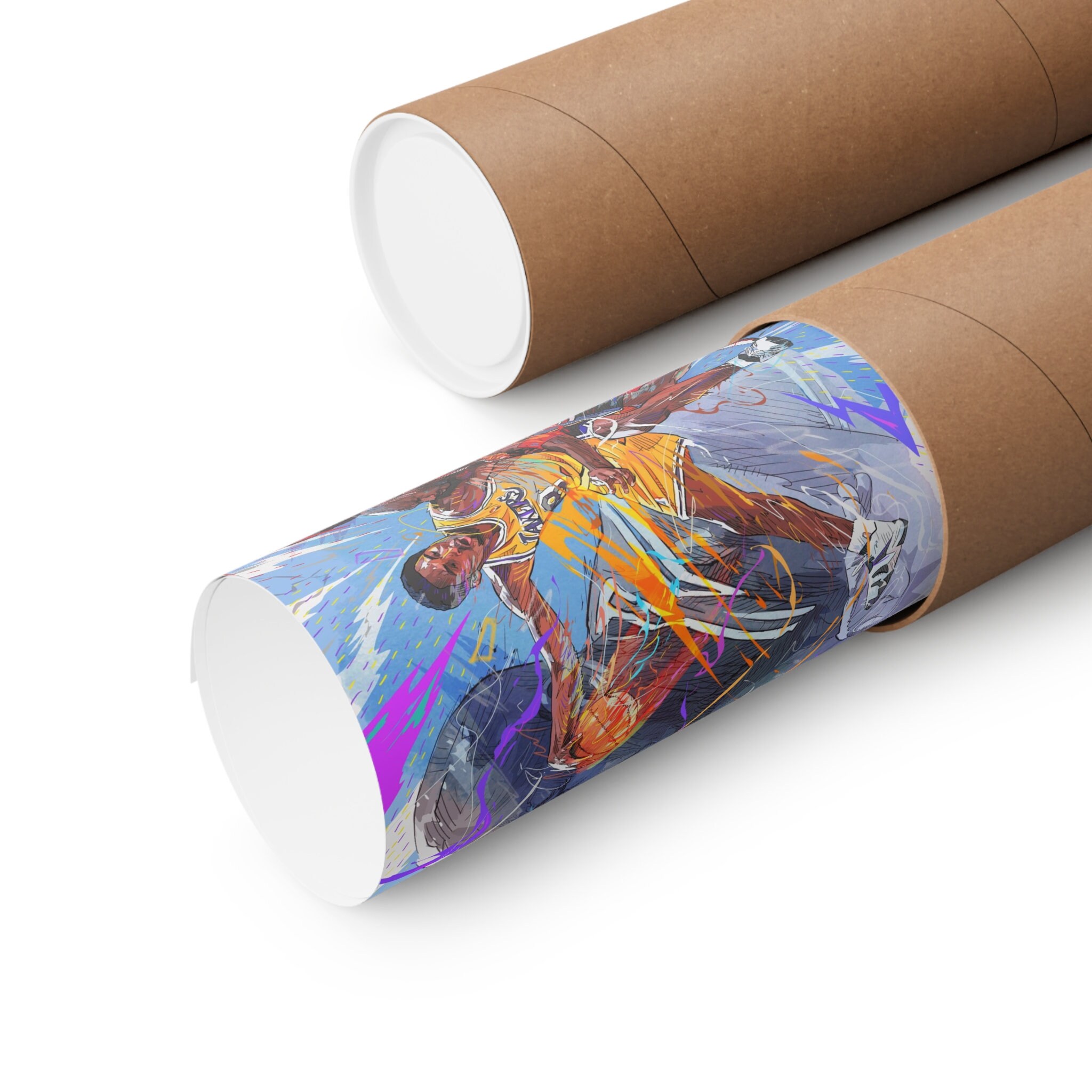 Kobe Bryant Vs Michael Jordan POSTER Goats Sports Wall - Etsy