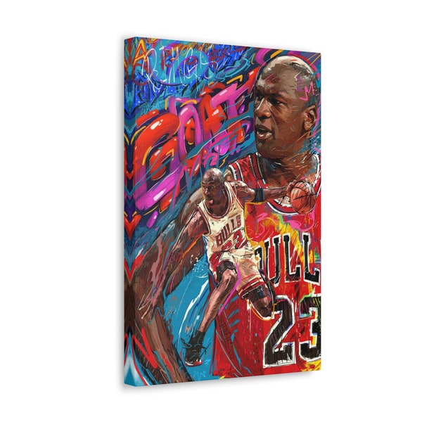 Michael Jordan Graffiti Wall Art - Etsy
