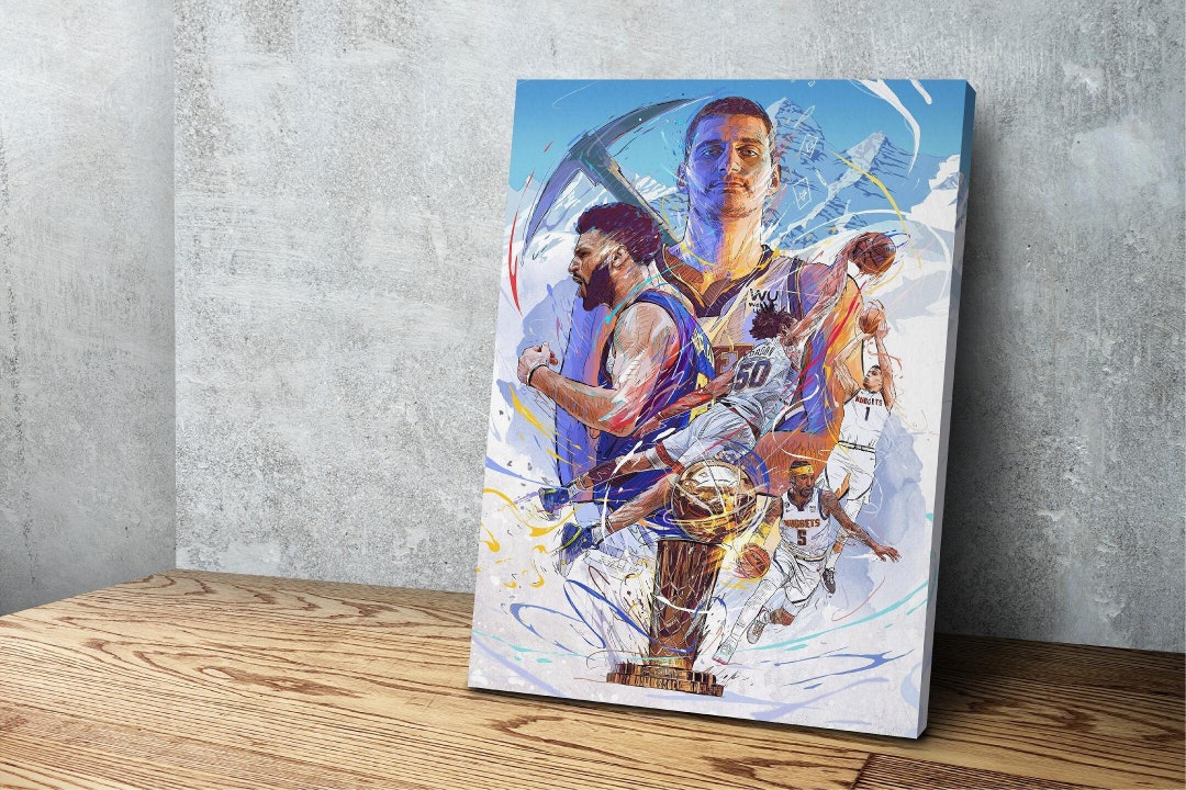 Denver Nuggets NBA Champions Sports Wall Art Canvas Man Cave Gift - Etsy