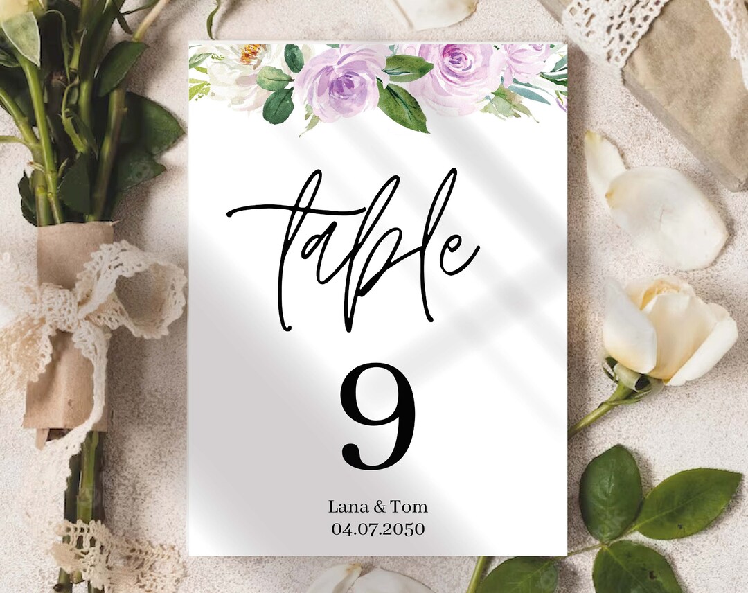 Tropical Table Numbers Printable Table Numbers Tropical - Etsy