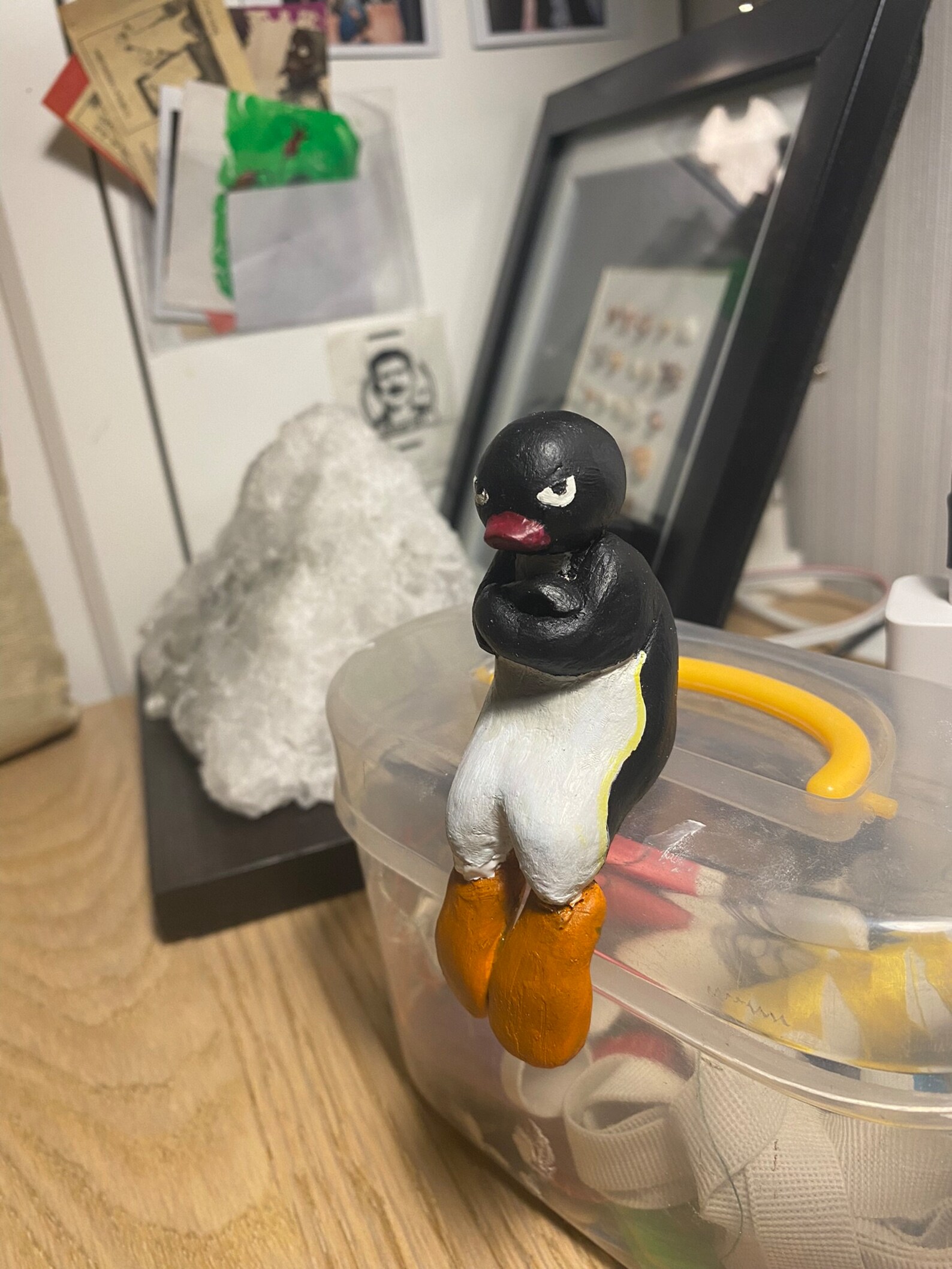 Pingu Penguin Clay Art, Noot Noot Penguin Sculpture, Angry Noot Noot - Etsy