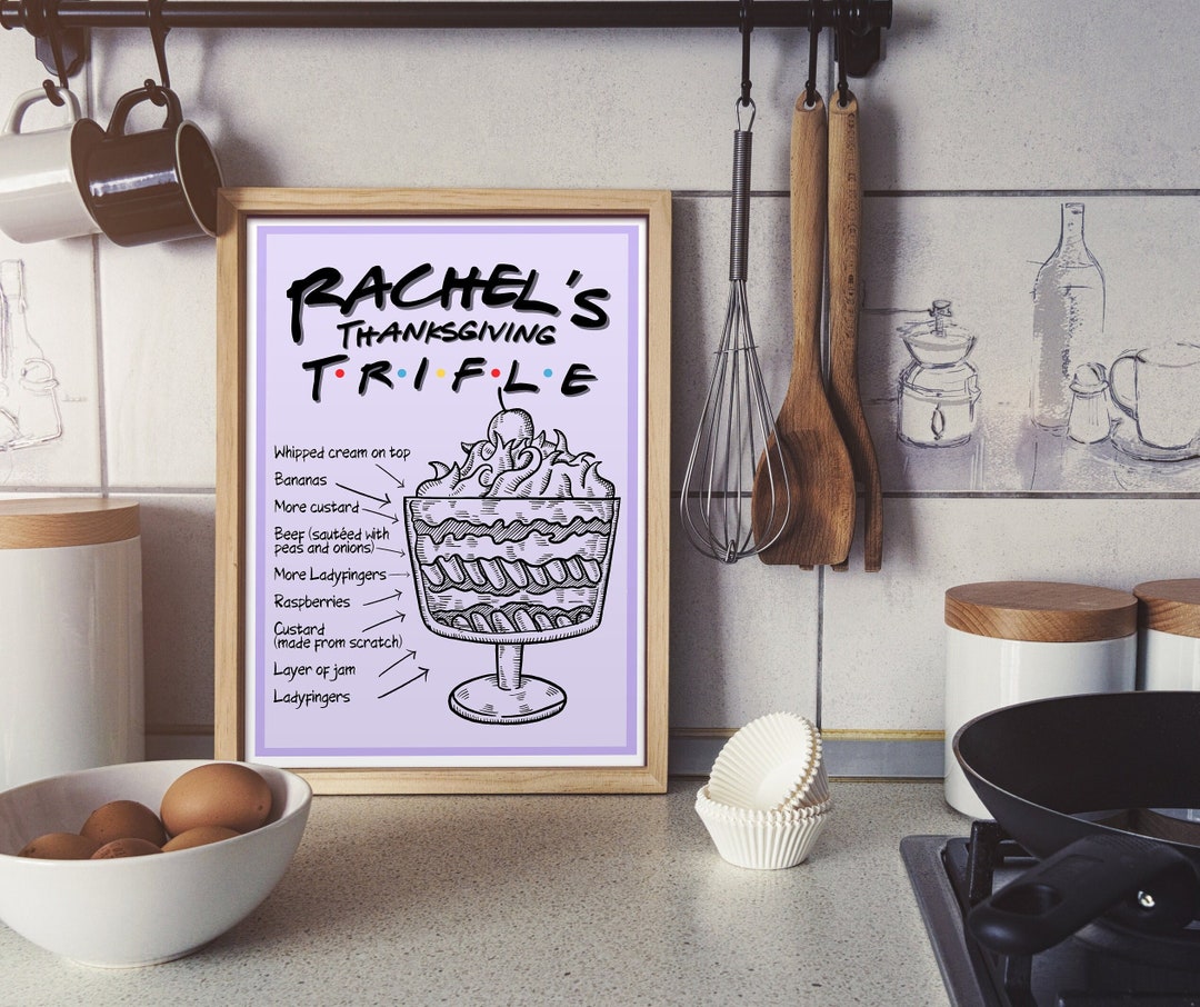 Póster de la trifle de Acción de Gracias de Rachel Impresión de la ...