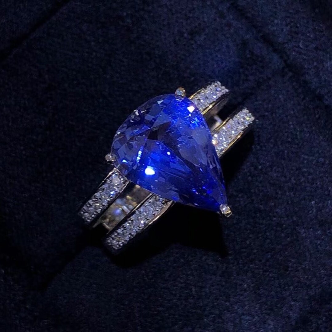 Vintage Tanzanite Ring Unique Design Tanzanite Ring 925 Sterling Silver ...