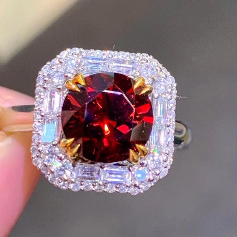 Vintage & Luxurious Red Spinel Ring Unique Designs Ring 925 Sterling ...