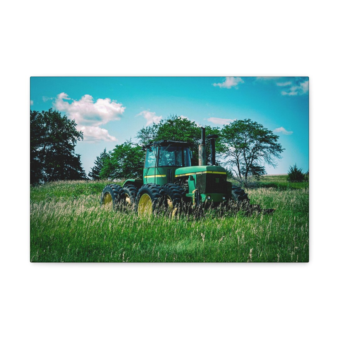 John Deere 8440 Tractor Canvas Print Tractor Wall Art Farmhouse ...