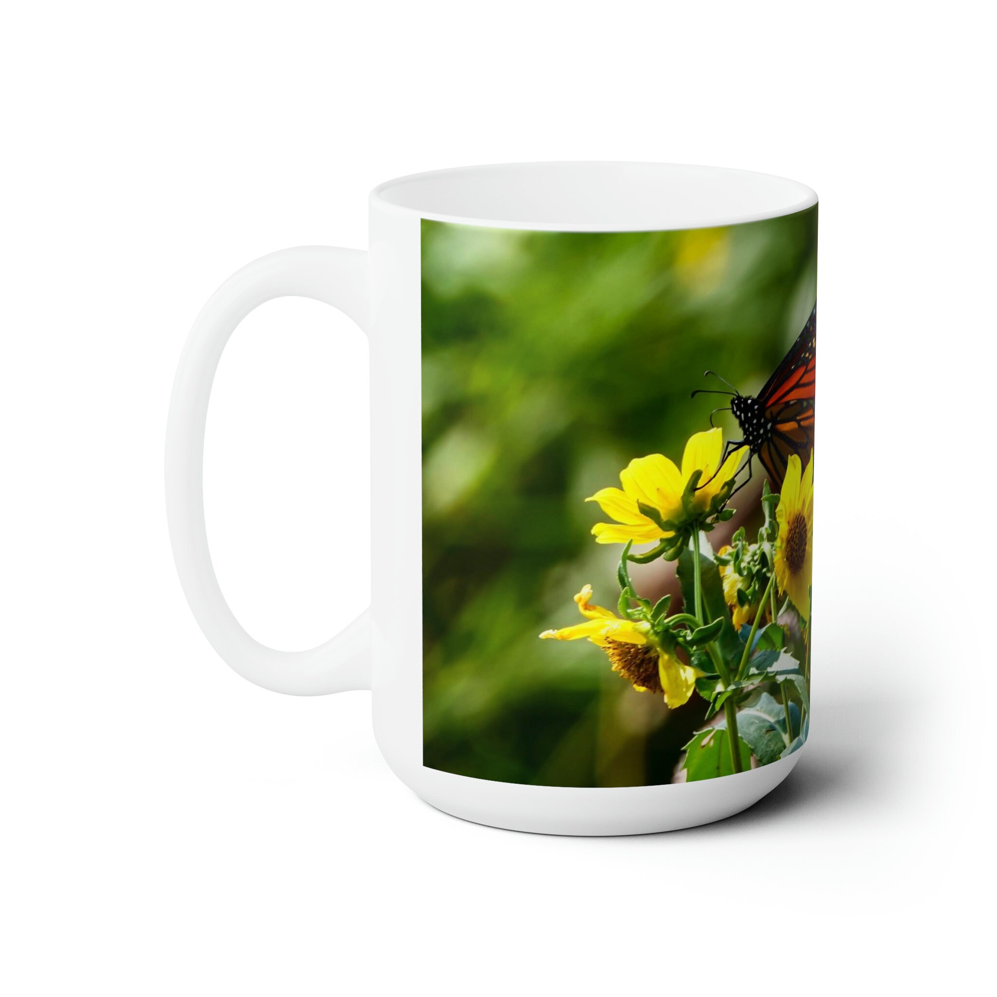 Monarch Butterfly Picture Coffee Mug Wildflower Coffee Cup Gift Ideas ...