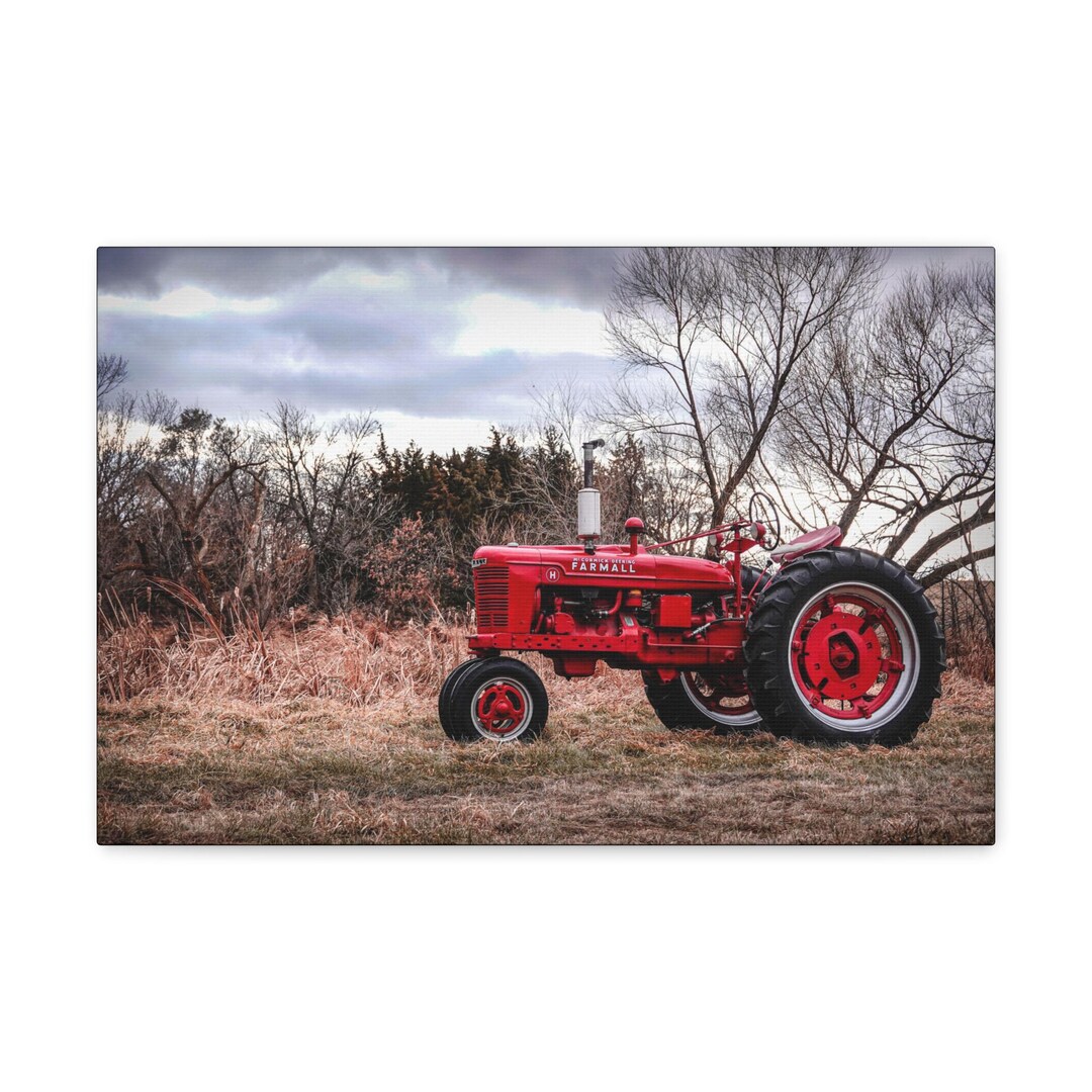 Farmall H Canvas Print Colorful Picture of Farmall Tractor Pictures ...