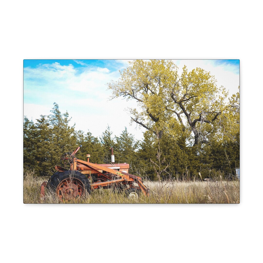 Picture of Farmall Tractor Loader Canvas Gallery Print Farmhouse ...