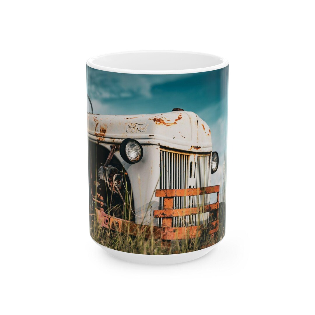 Ford 8N Tractor Coffee Mug: Colorful Farmhouse Kitchen Decor - Etsy