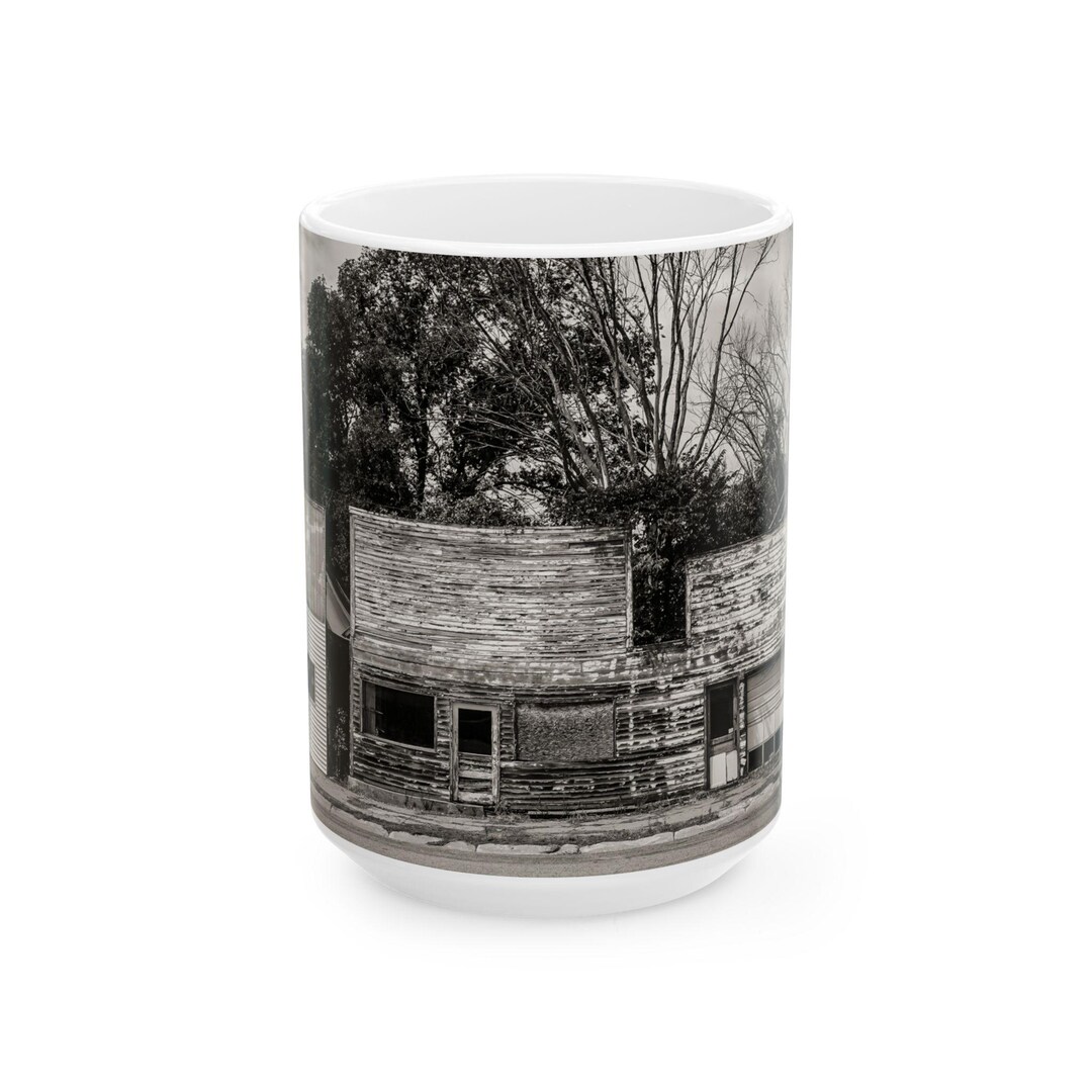 Nebraska Small Town Photography Coffee Mug - Rustic 15oz Cup - Etsy