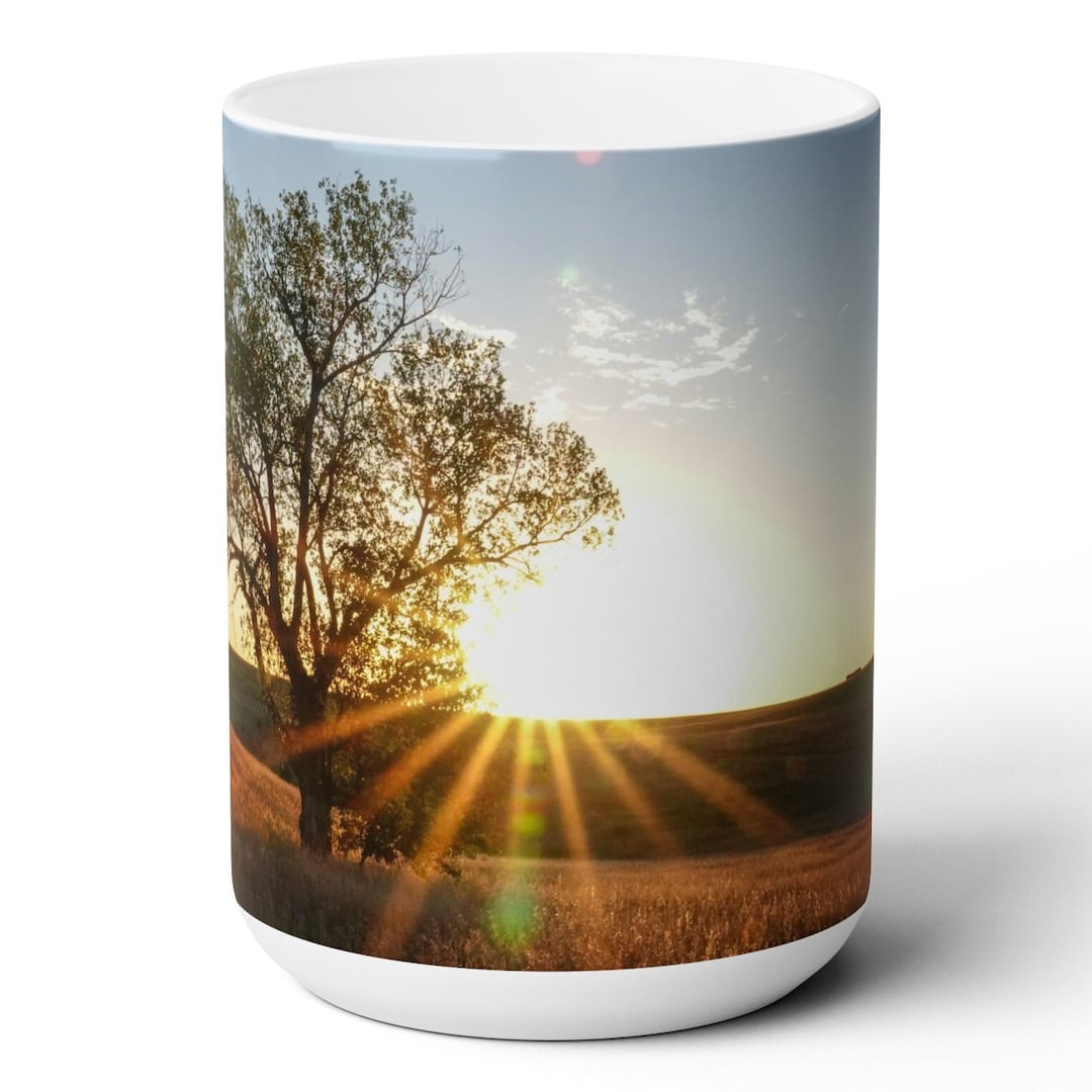 Sunrise Picture of Country Road Coffee Mug Colorful Coffee Cups ...