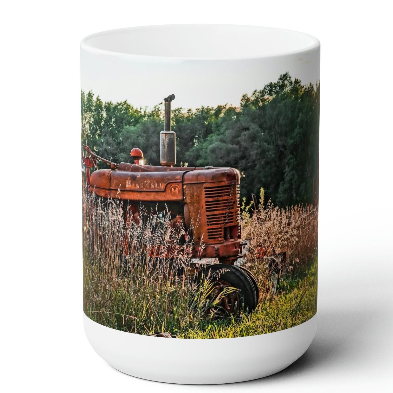 Picture of Old Tractors Coffee Mug for Dad Farmall M Picture of Tractor ...