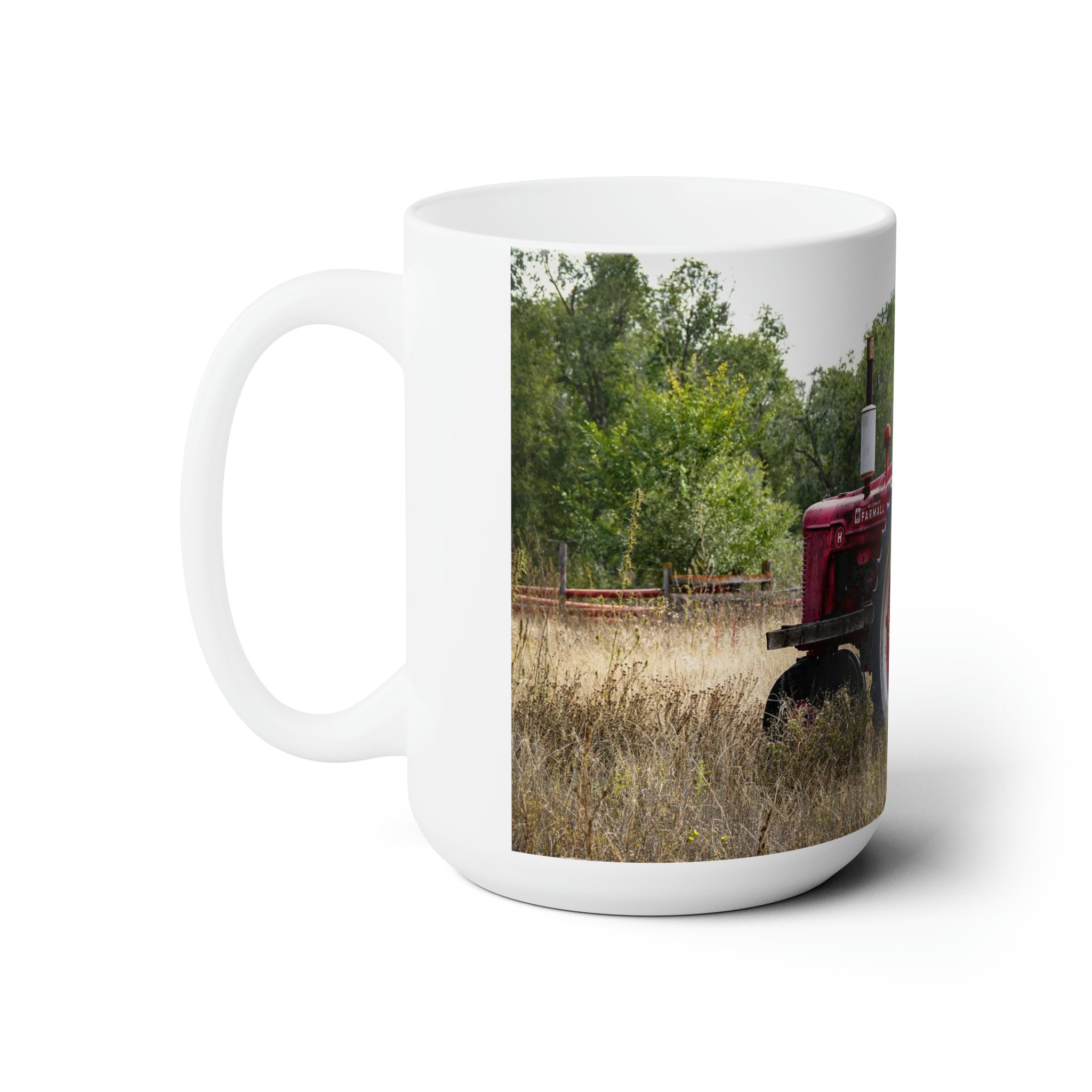 Picture of Old Tractor Coffee Mug Farmall H Tractor in the Pasture Gift ...