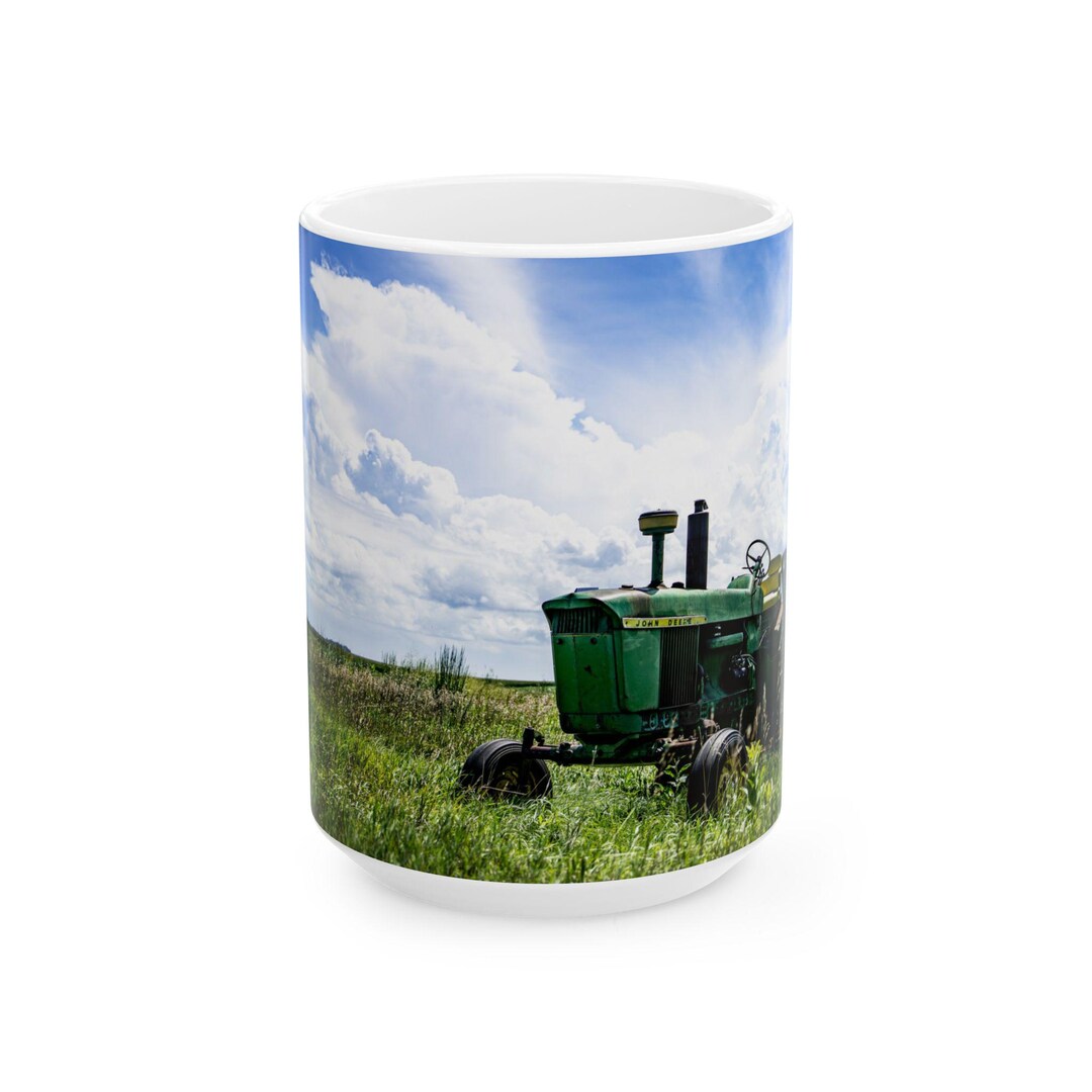 John Deere Tractor Coffee Mug: Colorful Farmhouse Decor - Etsy