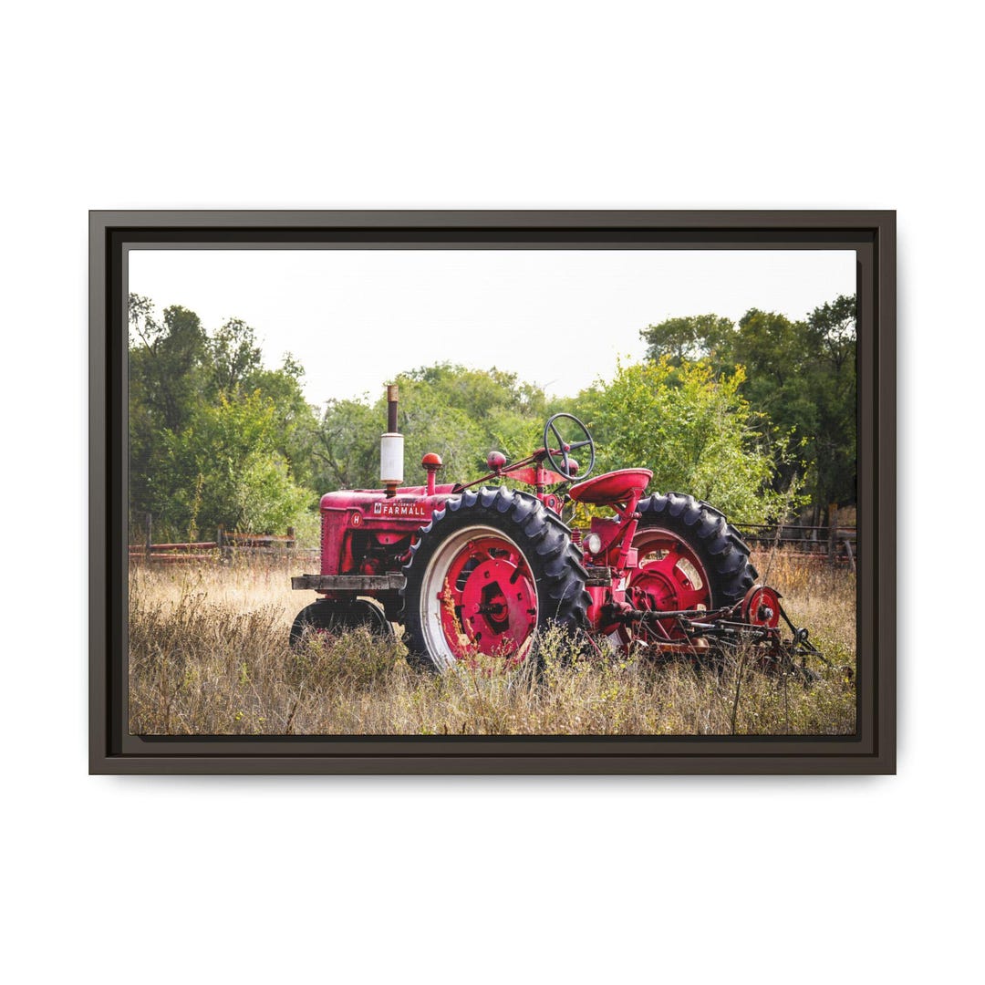 Farmall H Tractor Canvas Print: Rustic Farmhouse Wall Art - Etsy