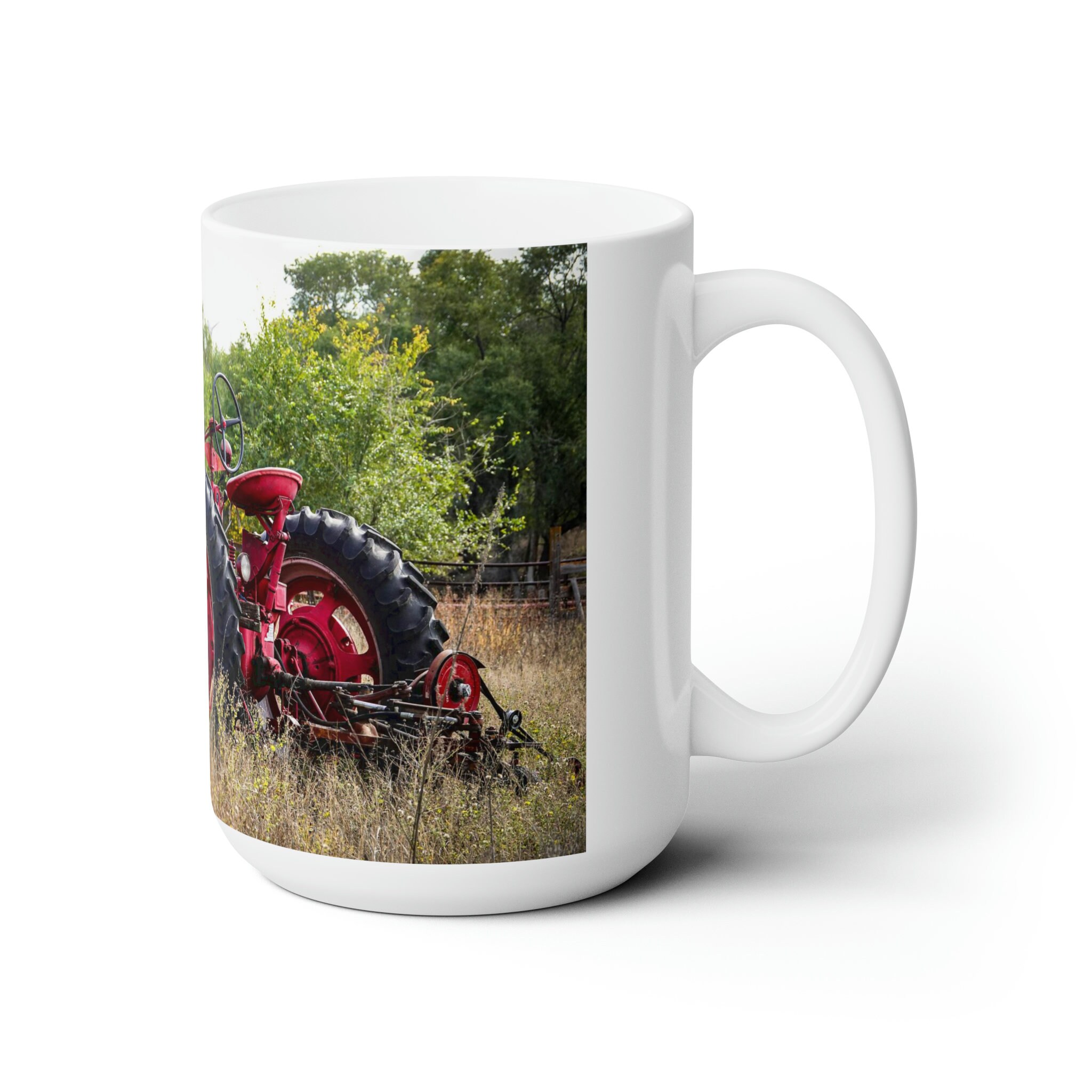 Picture of Old Tractor Coffee Mug Farmall H Tractor in the Pasture Gift ...