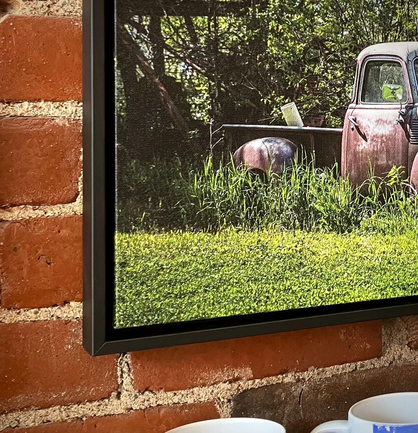 Farmall H Tractor Canvas Print Rustic Home Decor Farmhouse Art ...