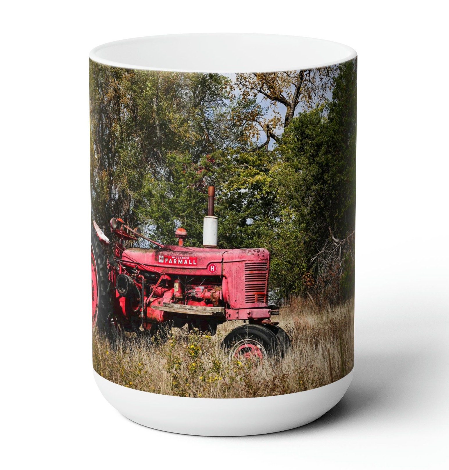 Picture of Farmall Tractor Coffee Mug Old Tractor Picture Farmhouse Mug ...