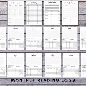 Printable Reading Planner, Printable Reading Log, Printable Reading ...