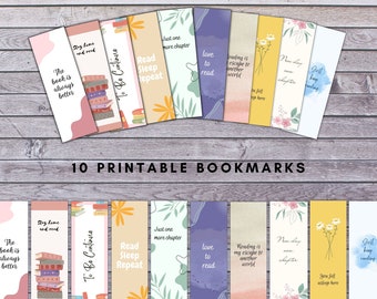 Printable Horror/halloween Bookmarks Instant Download - Etsy