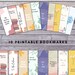 Printable Horror/halloween Bookmarks Instant Download - Etsy