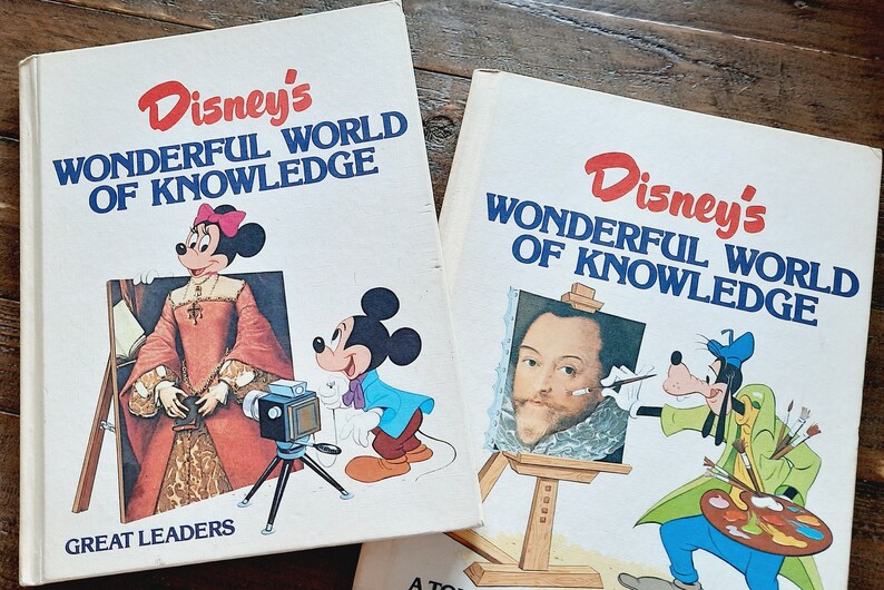 2 Disney Wonderful World of Knowledge Books - Etsy