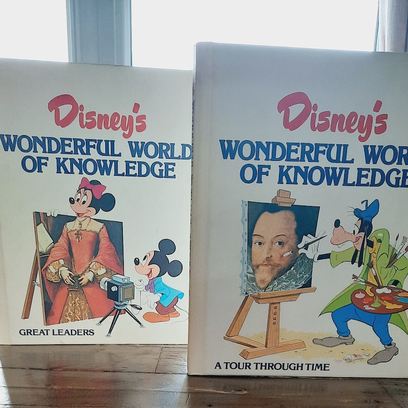 2 Disney Wonderful World of Knowledge Books - Etsy