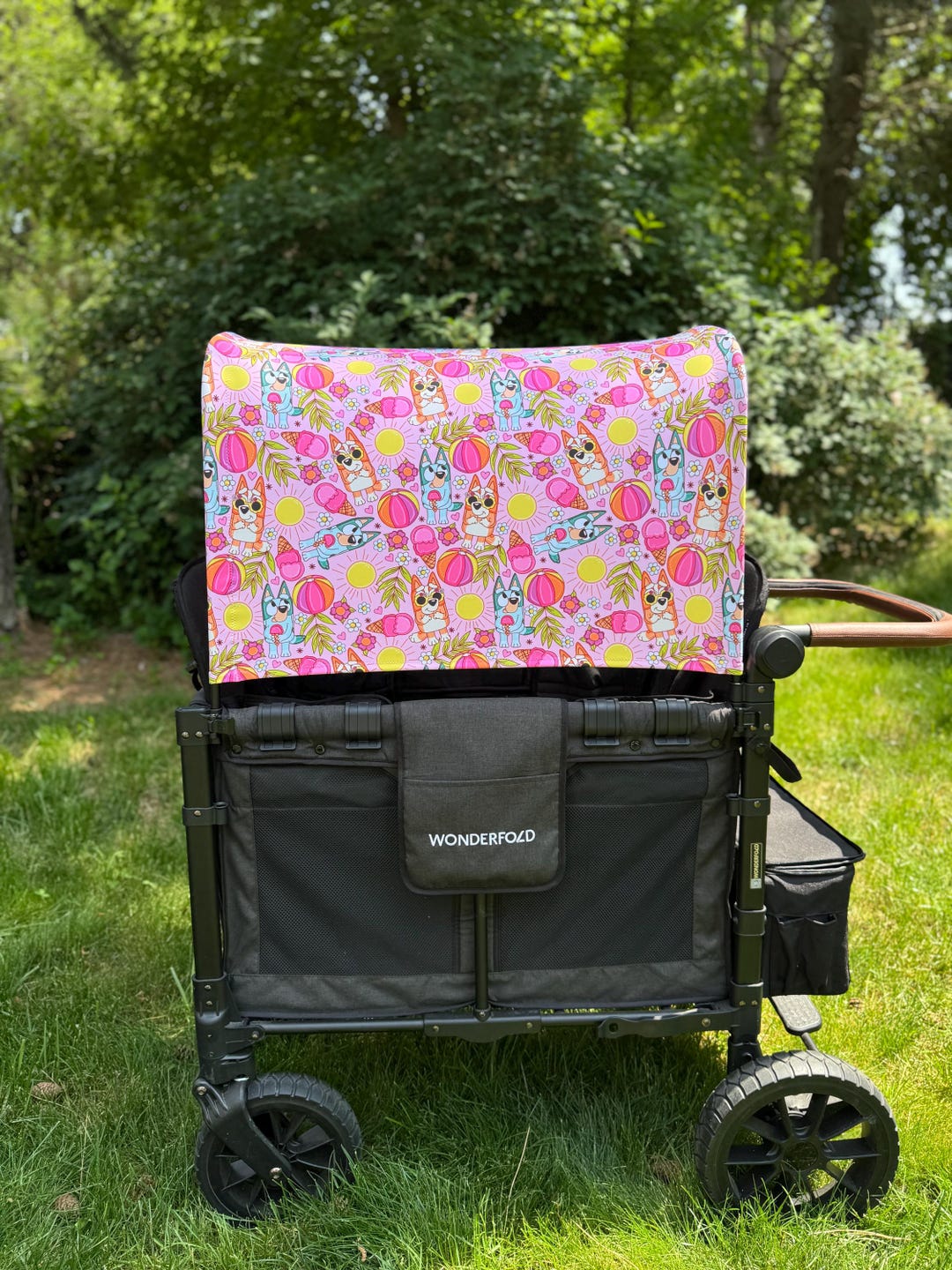 Blue Heeler Pink Summer UV50+ | W4 Wonderfold Canopy | W2 Wonderfold ...